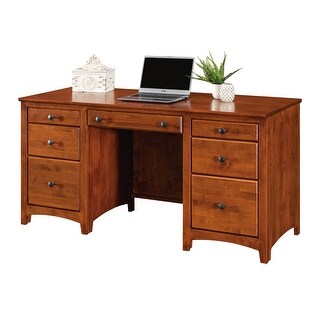 Coder Crossing Solid Wood 7 Drawer Desk - Bed Bath & Beyond - 32822872