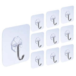 Strong Transparent Self Adhesive Wall Hooks - Bed Bath & Beyond - 39620742