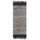 SAFAVIEH Handmade Vintage Boho Leather Zhanna Modern Stripe Leather Rug ...