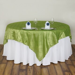 10 Pcs Pintuck Table Overlays Toppers Party 72" x 72" Apple Green - Bed ...
