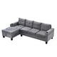 Sectional Sofa Set With L Shape Chaise Lounge, Cup Holder, Left Hand ...