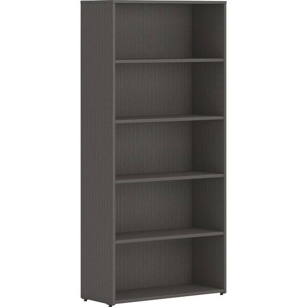 HON Mod Slate Teak Laminate Bookcase - Bed Bath & Beyond - 35070896