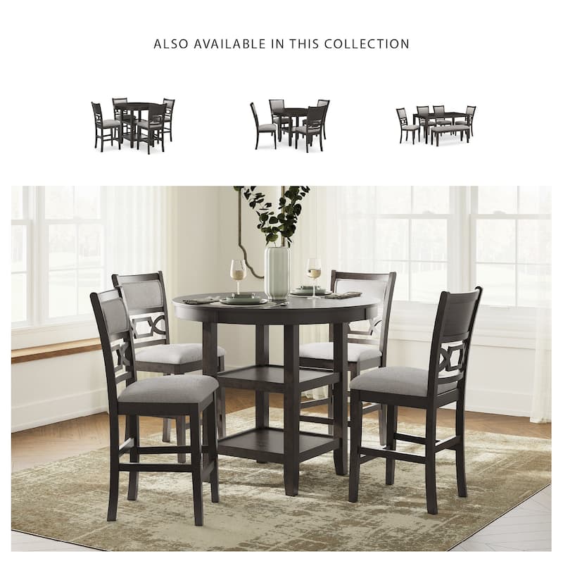 Signature Design by Ashley Langwest Counter Height Dining Table and 4 ...