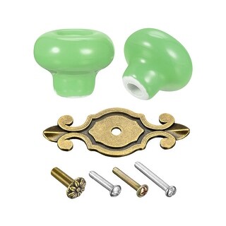 Ceramic Drawer Knobs, 2Pcs 32mm/1.26" Dia. Knob, W Base and Screws ...