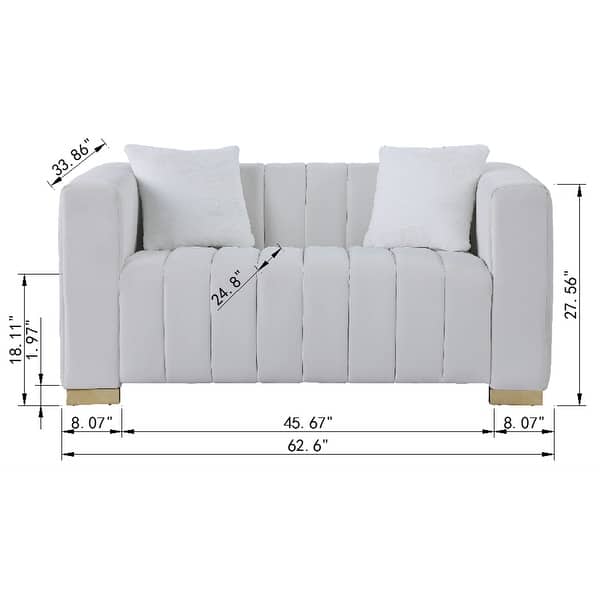 Modern Channel Sofa Take on a Traditional Chesterfield - Bed Bath ...