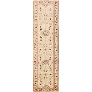 Traditional Floral Peshawar Oriental Wool Runner Rug Hand-knotted - 2'6 ...