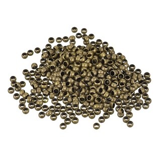 500Pcs 3.5mm Round Crimp Beads Jewelry Making Crimp End Spacer Bead ...