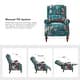 Terri Classic Cutaway Arms with Nailheads Manual Recliner for Living ...
