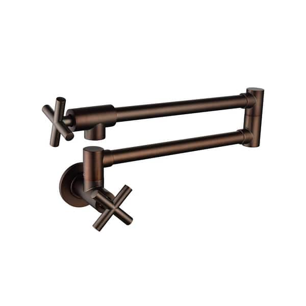 Kitchen Pot Filler Faucet Wall Mounted Double Joints Bronze Modern ...