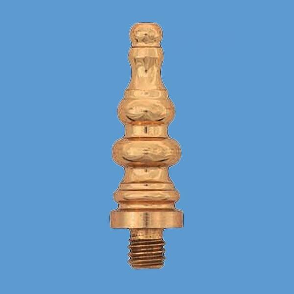 Brass Medium Cabinet Door Hinge Finial Pair 1/4 in Finial with Steeple ...
