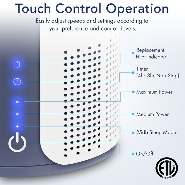 Miko True HEPA Air Purifier For Home with Essential Oil Diffuser On Sale Bed Bath Beyond 29717311