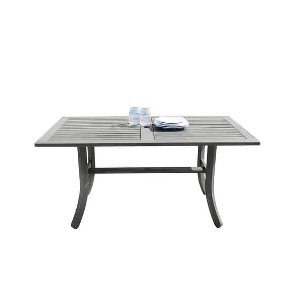 Renaissance Outdoor Hand-scraped Hardwood Rectangular Table - On Sale ...