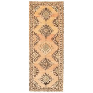 ECARPETGALLERY Hand-knotted Anadol Vintage Beige, Copper Wool Rug - 4'9 ...