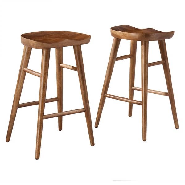 Saville Backless Wood Counter Stools - Set of 2 - Bed Bath & Beyond ...