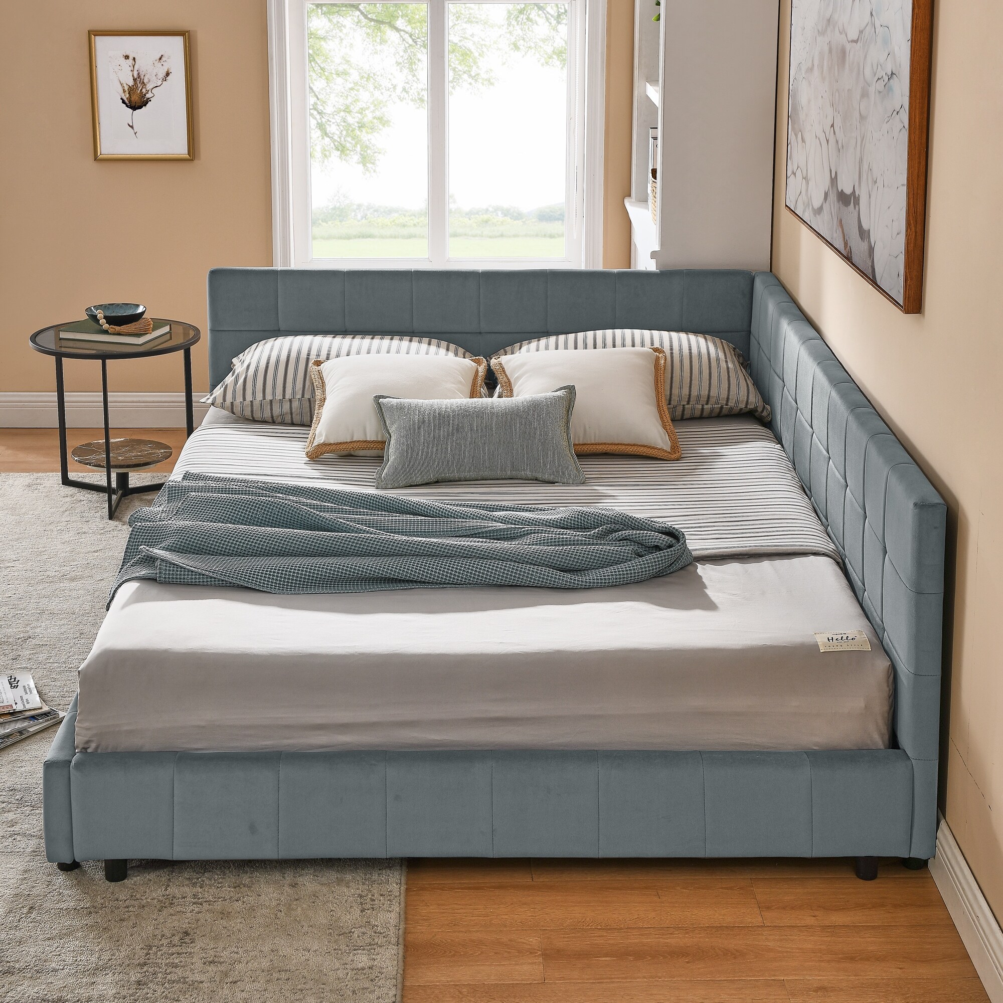 Elegant Aesthetic Queen Size Bed Upholstery Bed Daybed Sofa Bed Grey Bed Bath Beyond 42452108