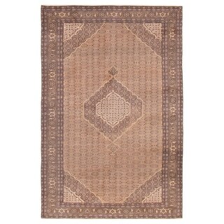 ECARPETGALLERY Hand-knotted Antalya Vintage Tan Wool Rug - 6'4 x 9'6 ...