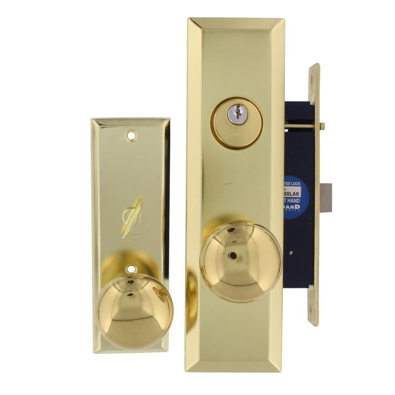 Guard Security P8888LAK Mortise Lock, Left Hand Attached with 2 Keys ...