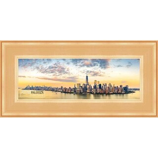 36x12 Contemporary Gold Complete Wood Panoramic Frame with UV Acrylic ...