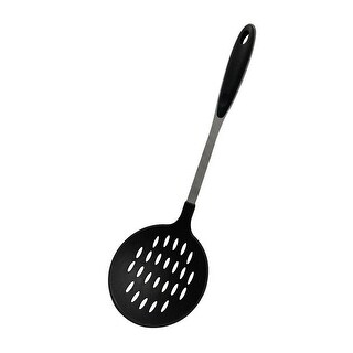 14'' Black Nylon Slotted Skimmer with Stainless Steel Handle - Bed Bath ...