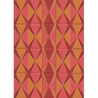 Ahgly Company Machine Washable Transitional Bright Orange Area Rugs ...