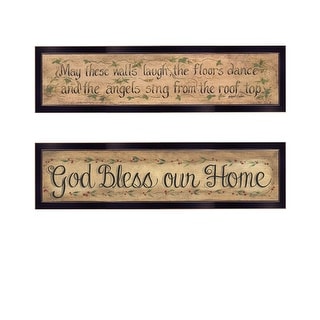 Set Of Two Blessed Home Black Framed Print Wall Art - Bed Bath & Beyond ...
