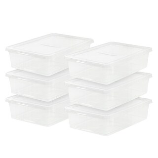 28 Qt. Clear Storage Box (6-Pack) - Bed Bath & Beyond - 31910849