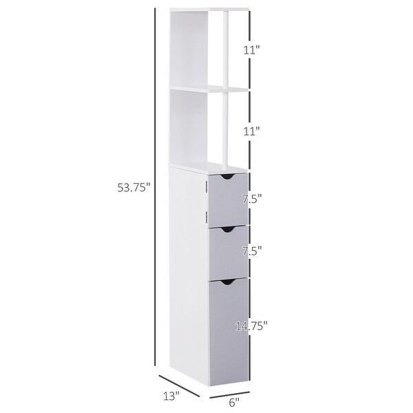 Bathroom Storage Cabinet Freestanding Linen Tower Cabinet Narrow Tall Cabinet with Storage Drawer Display Side Cabinet Bed Bath Beyond 41630618