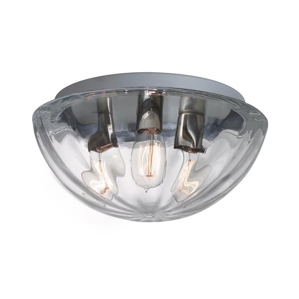 Besa Lighting 906388C-EDI Pinta 3 Light Flush Mount Ceiling Fixture ...