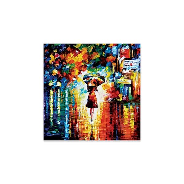 Rain Princess Print On Acrylic Glass by Leonid Afremov - Bed Bath ...
