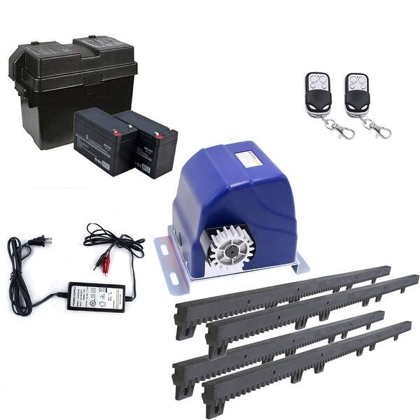 ALEKO Back Up Kit Sliding Gear Rack Driven Opener for Gate up to 40ft ...