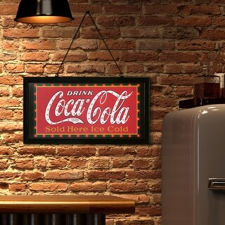 Licensed Coca Cola Framed Flashing LED Marquee Wall Sign (19"x10 ...