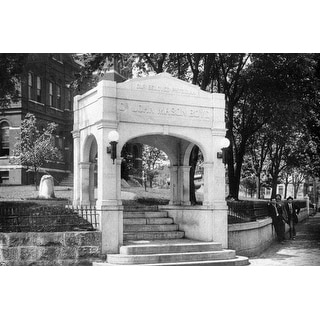 Dr. John Mason Boyd gateway monument Black and White Gallery Wrapped ...