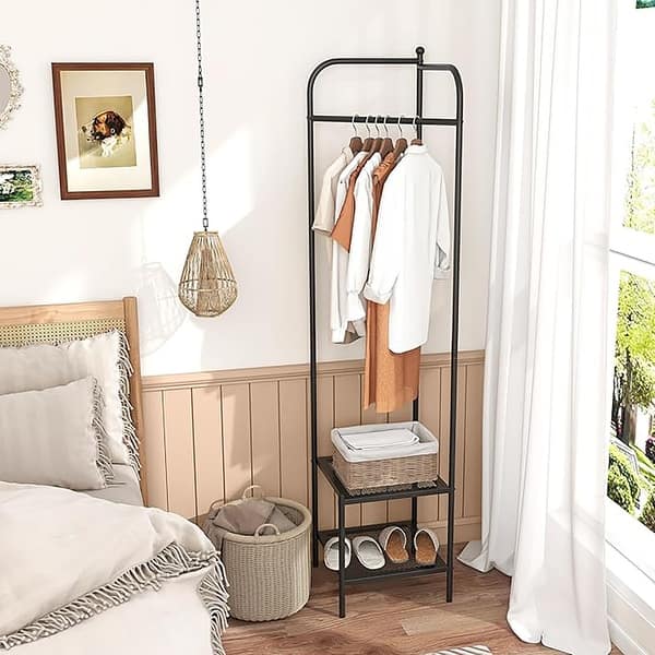 corner coat rack stand