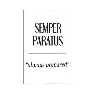 iCanvas "Latin Meanings-Semper Paratus" by Pixy Paper Canvas Print ...