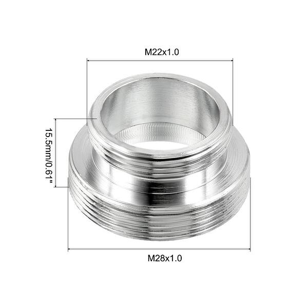 M28*1.0 Male to M22*1.0 Male Thread Faucet Adapter, Chromed Aerator ...