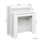 Foldable Dining Table for 6-12 People, Extends to 118 inchConsole Table ...