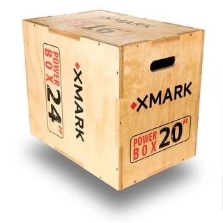 XMark Fitness Power Box Wooden Plyometric Box XM-3762 - Bed Bath ...