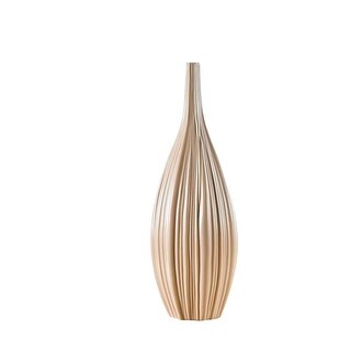 Beige Large Round Ceramic Vases Flower Vase with Home Decorative - Bed ...