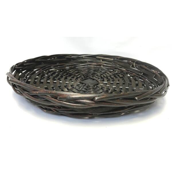 Round Willow And Chipwood Tray - Bed Bath & Beyond - 41367451
