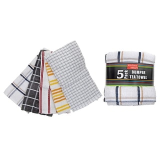 5 Pack Assorted Terry Kitchen Towels - Bed Bath & Beyond - 35660773
