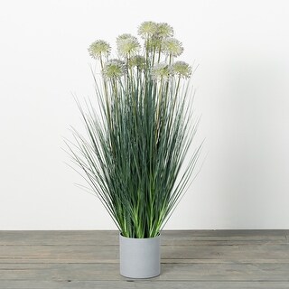 Sullivans Artificial Tall Potted Puff Green Grass - Bed Bath & Beyond ...