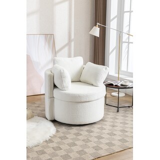 Swivel Teddy fabric Chair with Storage - Bed Bath & Beyond - 39065665