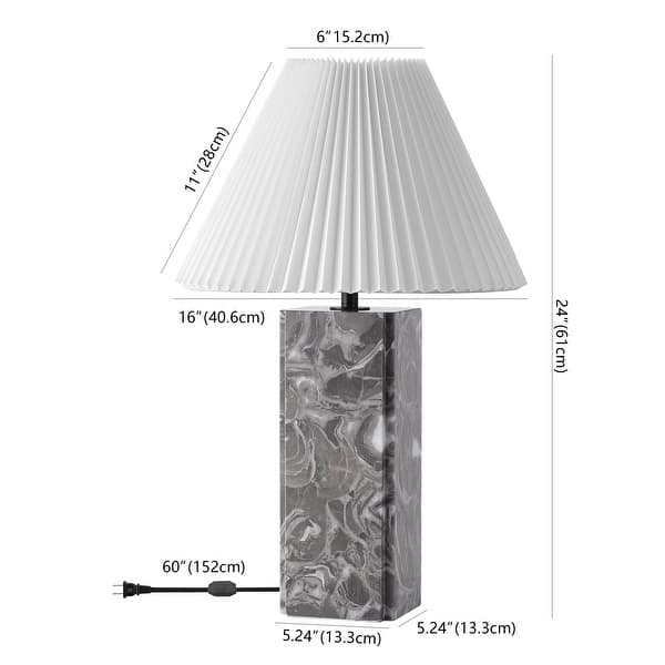 square marble lamp base