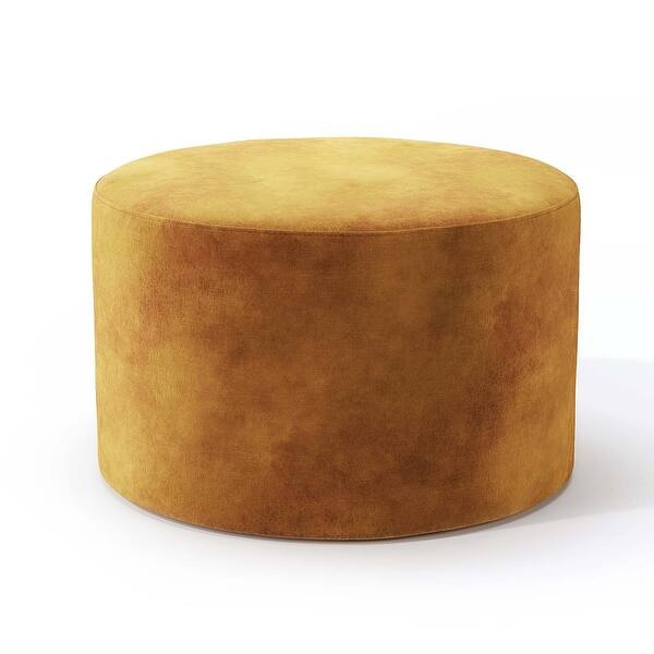 MADDOX 24" Round Ottoman Pouf Stool Footstool - Bed Bath & Beyond ...