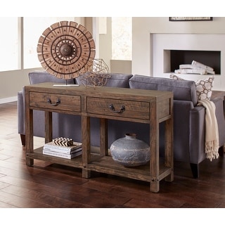Craster Reclaimed Wood Console Table in Smoky Taupe - Bed Bath & Beyond ...