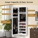 Costway Jewelry Cabinet Wall or Door Mounted Jewelry Armoire with - Bed ...