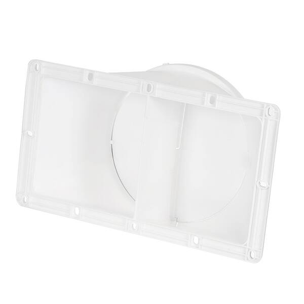 Backdraft Damper 7-7.5" Duct Connector Air Duct Backflow Valve White ...