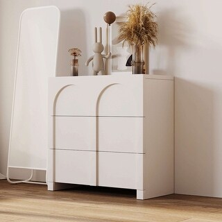 Modern Three-Drawer Chest Ample Storage Spaces - Bed Bath & Beyond ...