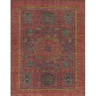 Ahgly Company Machine Washable Abstract Fire Brick Red Area Rugs - Bed ...