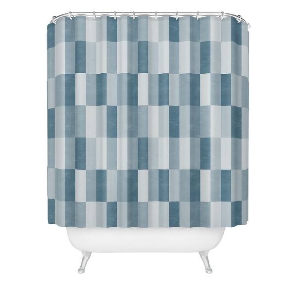 Little Arrow Design Co Cosmo Tile Stone Blue Made to Order Shower ...